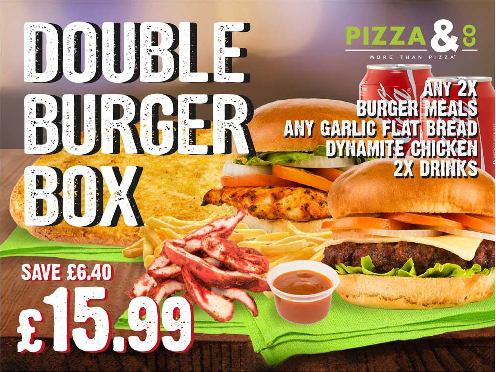 Double Burger Box – Pizza n co